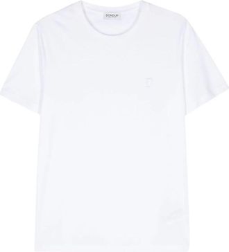 Dondup Homme, Tops, Blanc, Taille: XL T-shirt &agrave; col rond et coupe r&eacute;guli&egrave;re