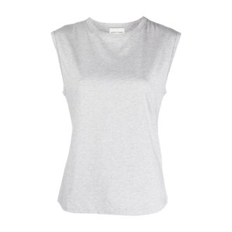 Loulou Studio Grau Melange Tanktop - - Tops - Damen - Grau - XS
