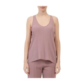 Federica Tosi &Auml;rmelloses Top aus Seidenmischung - - Tops - Damen - Rosa - L