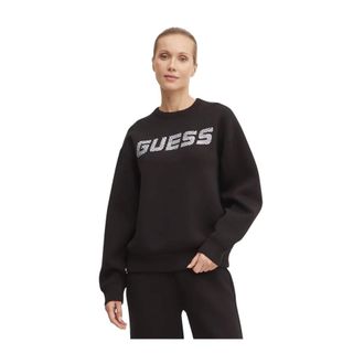 Guess Femme, Sweatshirts et sweats &agrave; capuche, Noir, Taille: 38 FR SweaT-shirt Cecilia