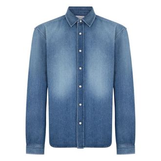 Saint Laurent Denim-Hemd mit langen &Auml;rmeln - - Shirts - Herren - Blau - M