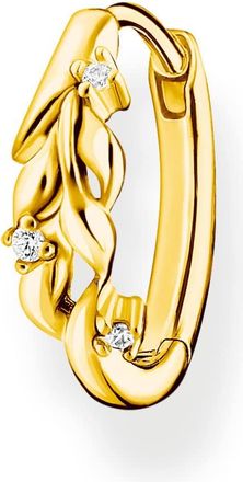 Thomas Sabo Thomas Sabo Einzel Creole Blätter mit Steinen vergoldetes Silber CR681-414-14