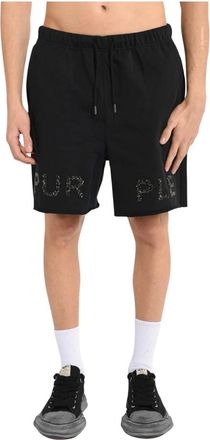 Purple Homme, Shorts, Noir, Taille: 2XL Drawstring Running Shorts