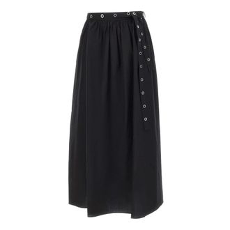 HUGO BOSS Femme, Jupes, Noir, Taille: 46 FR Jupe &agrave; oeillets