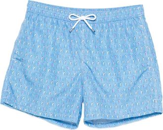Fedeli Homme, Maillots de bain, Bleu, Taille: 2XL Madeira Swim Trunk