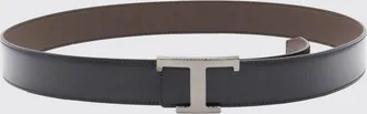 Tod's Ceinture T Timeless r&eacute;versible et ajustable en cuir lisse bicolore
