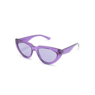 Karl Lagerfeld Femme, Accessoires, Violet, Taille: 54 MM Kl6100S 516 Lunettes de soleil