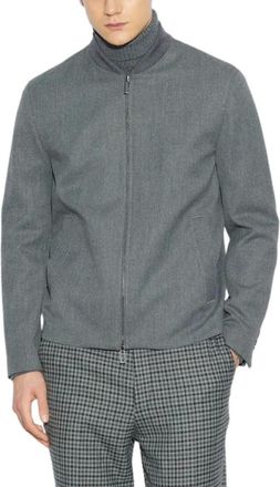 Paolo Pecora Homme, Vestes, Gris, Taille: M Giubbotto Tessuto