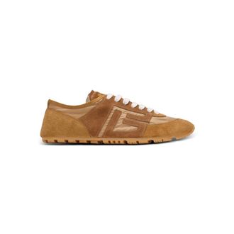 Balmain Homme, Chaussures, Brun, Taille: 46 EU Baskets Racer 45 en daim et nylon