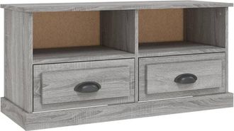 vidaXL Vidaxl - Meuble tv sonoma gris 93x35,5x45 cm bois dingénierie