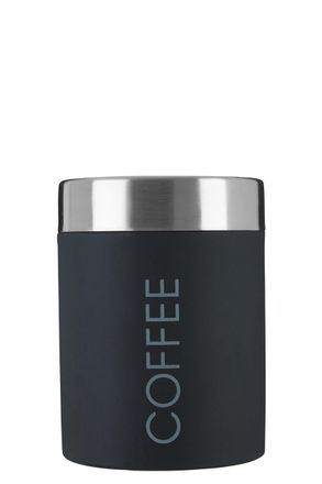 Premier Housewares Kaffee-Kanister,Schwarz, 0508676, H13 x W10 x D10cm