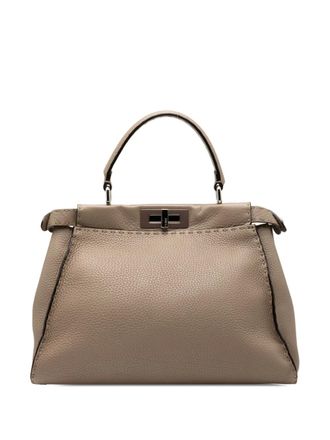 Fendi sac &agrave; bandouli&egrave;re Peekaboo Iconic m&eacute;dium (2010-2025) - Marron