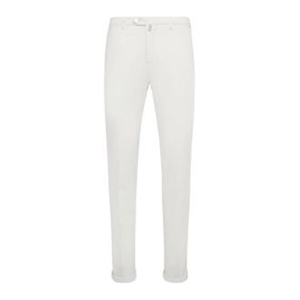 Kiton Slim Fit Elfenbein Chino Hose - - Trousers - Herren - Wei&szlig; - W33