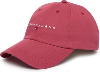 Tommy Jeans Cap Tommy Jeans Tjw Linear Logo 6 Panel Cap AW0AW16868 Rot