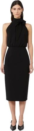 Max Mara Femme, Robes, Noir, Taille: 42 FR Array Midi Dress