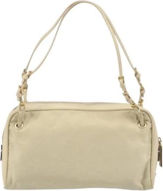 Prada Sac bandouli&egrave;re en nylon pr&eacute;-poss&eacute;d&eacute; - Femme - Pre-owned - Beige - Taille: ONE Size
