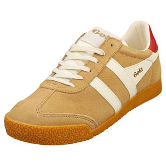 Gola Unisex Elan Sneaker, Caramel/Off White/Deep Red, 42 EU