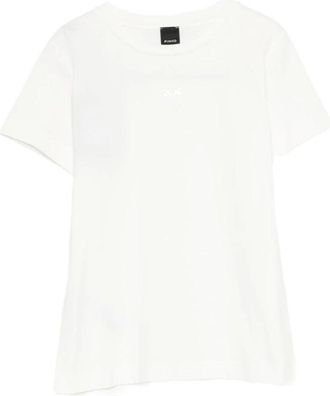 Pinko Pinko, Femme, Tops, Blanc, Taille: 38 FR T-shirt &agrave; col rond