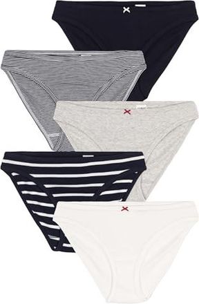 Petit Bateau A0ABJ Culottes, Variante 1, S (Lot de 5) Femme