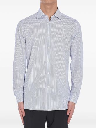 Borriello chemise &agrave; rayures - Blanc