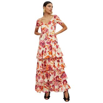 La DoubleJ Flamenco Kleid - - Dresses - Damen - Beige - S