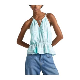 Pepe Jeans London &Auml;rmellose Oberteile - - Tops - Damen - Blau - XS