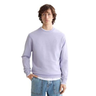 Scotch & Soda Herren Essential Badge Logo Crewneck Sweatshirt, Languid Lavender, XXL
