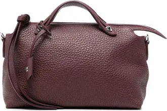 Fendi Medium By The Way Grained-leather Clutch Bag
