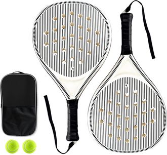 Generic Tennis-Racket, Tennisschl&auml;ger, Paddle-Spielset - optimierte Luftstroml&ouml;cher, praktische Sport-Trainingsschabeln f&uuml;r Erwachsene, Reisen im Freien