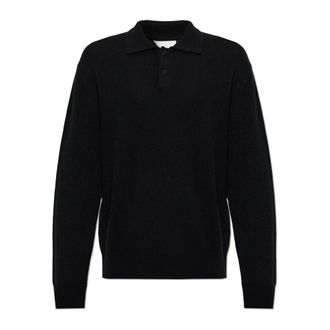Lisa Yang Cashmere Polo Rufus - - Knitwear - Herren - Schwarzk - XL