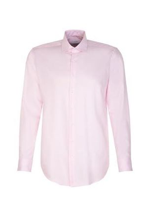 Seidensticker Regular Fit Langarm Business-Hemd Chemise, Rose, 48 Hommes