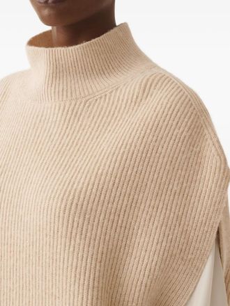 Fabiana Filippi Womens High-Neck Ribbed-Knit Vest Aw25 W