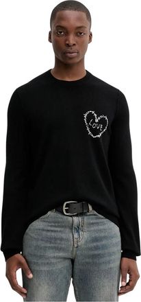 Zadig&Voltaire Homme, Pulls, Noir, Taille: XL Pull brod&eacute; coeur