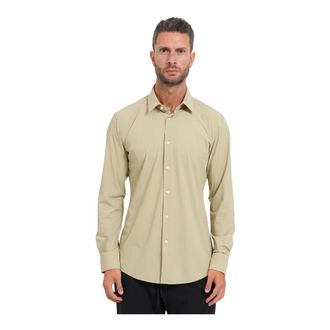 HUGO BOSS Homme, Chemises, Beige, Taille: 2XL Chemise en jersey coupe slim