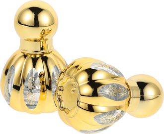 NUOBESTY 2 St&uuml;ck Kleine Nachf&uuml;llbare Glas Parfumflaschen mit Goldakzenten Duftspender f&uuml;r &Auml;therische &Ouml;le Kompakt und Tragbar f&uuml;r Reisen und Zuhause Edles Vinta