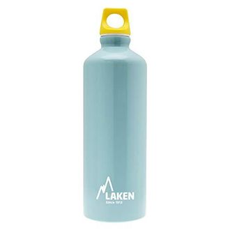 Laken Bot. alu. Futura 0,75 L.-tap&oacute;n amarillo -azul claro Bot