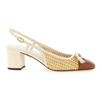 Valentino Garavani Femme, Chaussures, Beige, Taille: 38 EU Valet Du Roi Slingback Pump