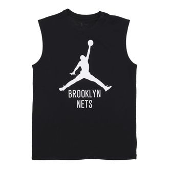 Nike Jordan Homme, Tops, Noir, Taille: XL T-shirt Brooklyn Nets Noir