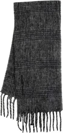 Samsøe & Samsøe écharpe Alex à carreaux - Gris