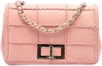 Chanel Pre-owned Gesteppte Lammleder Umh&auml;ngetasche - - Pre-owned - Damen - Rosa - ONE SIZE