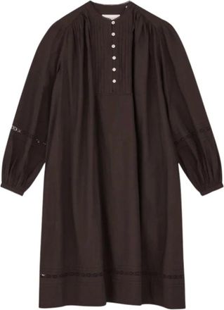 Skall Studio Femme, Robes, Brun, Taille: 36 FR Leaf Shirtdress