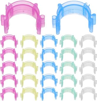 BESTONZON Healeved 80 St&uuml;ck Spulenclips aus Silikon Kunststoff N&auml;hmaschinenzubeh&ouml;r Garnklemmen mit Anti Rutsch Funktion Kleiner Fadenorganisator f&uuml;r Selbstgemac