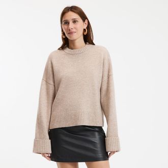 La Redoute Collections Pull En Laine Col Rond Grosse Maille
