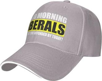 Generic Casquette De Baseball Bonjour Les Lib&eacute;raux Chapeau De Golf Hip Pop Mode Casquette Unisexe, pour Hommes, Camping, Randonn&eacute;e, 55-59cm