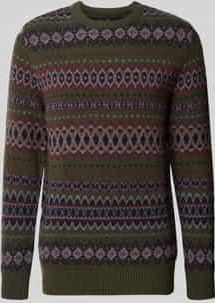 Barbour Pullover mit Jacquardstruktur