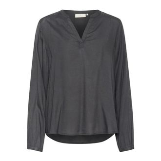 Kaffe Schwarze Auster Bluse - - Blouses & Shirts - Damen - Schwarzk - XS