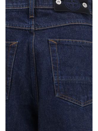 Stone Island Four-Thread Twill Cotton Jeans - Blue