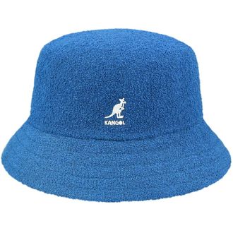 Kangol Frottee Bermuda Bucket Stoffhut Sommerhut Strandhut Sonnenhut Fischerhut Damen/Herren - Sommer Frühling-Sommer - L (58-59 cm) Royalblau