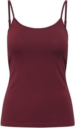 Jacqueline de Yong JdY Jdyava Singlet JRS Noos Débardeur avec Coupe Normale et Fermeture à Boutons, Bordeaux, L Femmes
