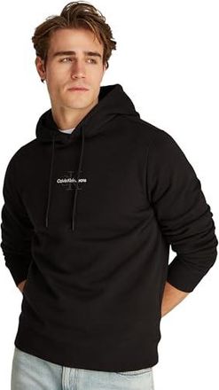 Calvin Klein Jeans Sweat &agrave; Capuche Homme avec Capuche, Noir (CK Black), L